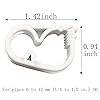 MEETOOT 12pcs Siphon Hose Shut Off Clamp White Adjustable PE Plastic ...