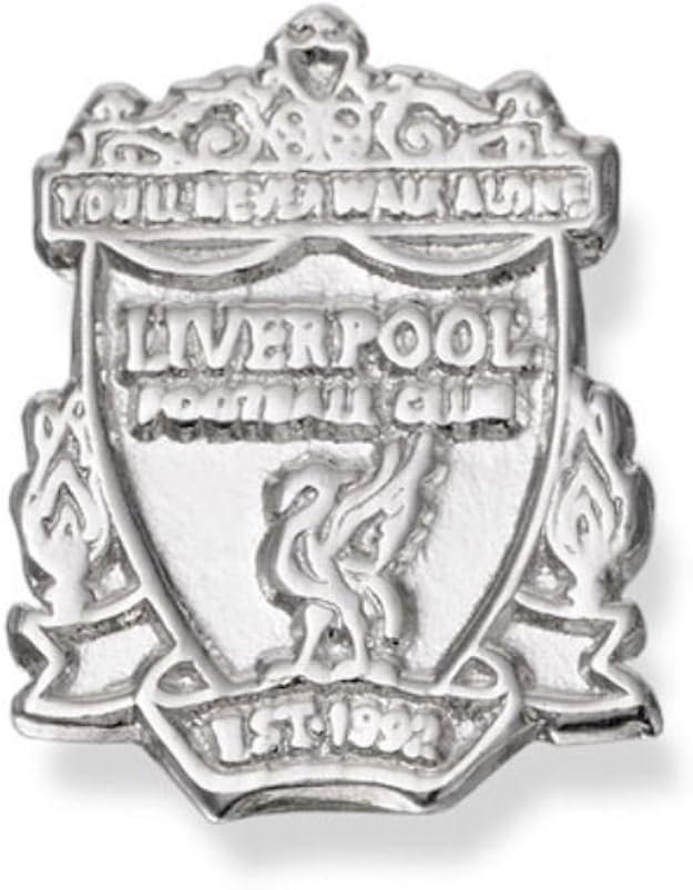 Liverpool FC Mens Jewellery Sterling Silver Crest Single Stud Earring ...