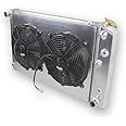 Amazon.com: OHOB-COOL 3 Rows Full Aluminum Radiator with Shroud Fan For ...