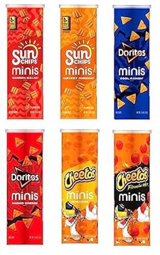 Sunchips, Cheetos, and Doritos Variety Pack, Minis Canisters, 6 Pack in ...
