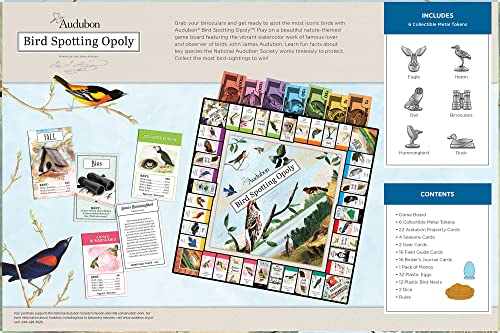MasterPieces Opoly Board Games - Audubon Opoly - Officially Licensed ...