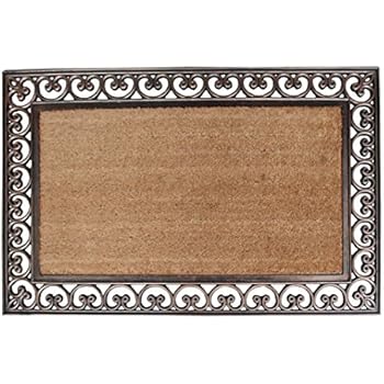 Amazon.com : DeCoir 24" x 60" 'Classic Border' Large Coir Double Door ...