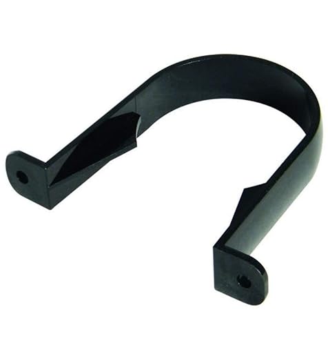 FLOPLAST 68mm Round Gutter Pipe Clip - Black: Amazon.co.uk: Garden ...