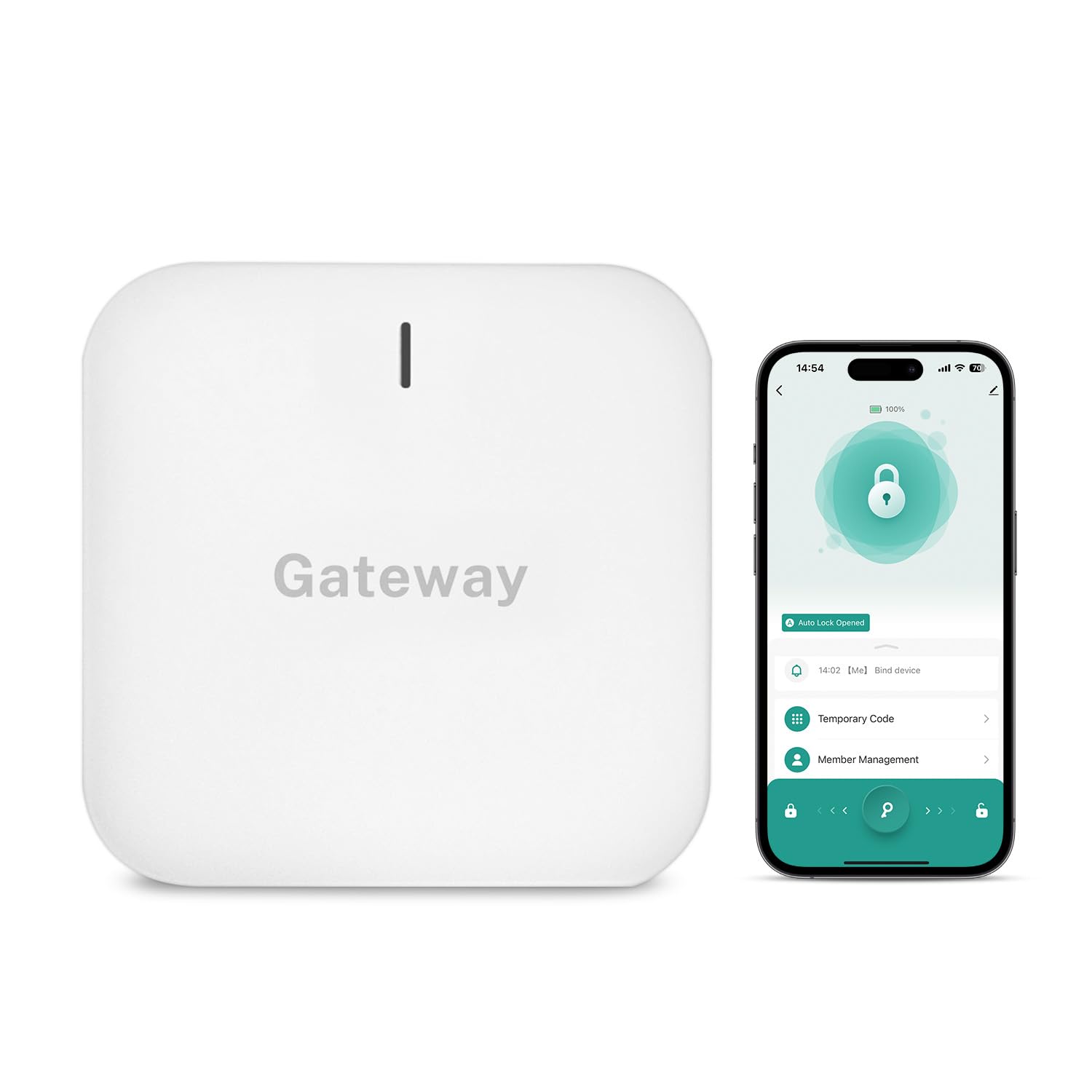 LOQRON Wi-Fi Gateway for Tuya Smart Door Lock, Wi-Fi Bridge for ...