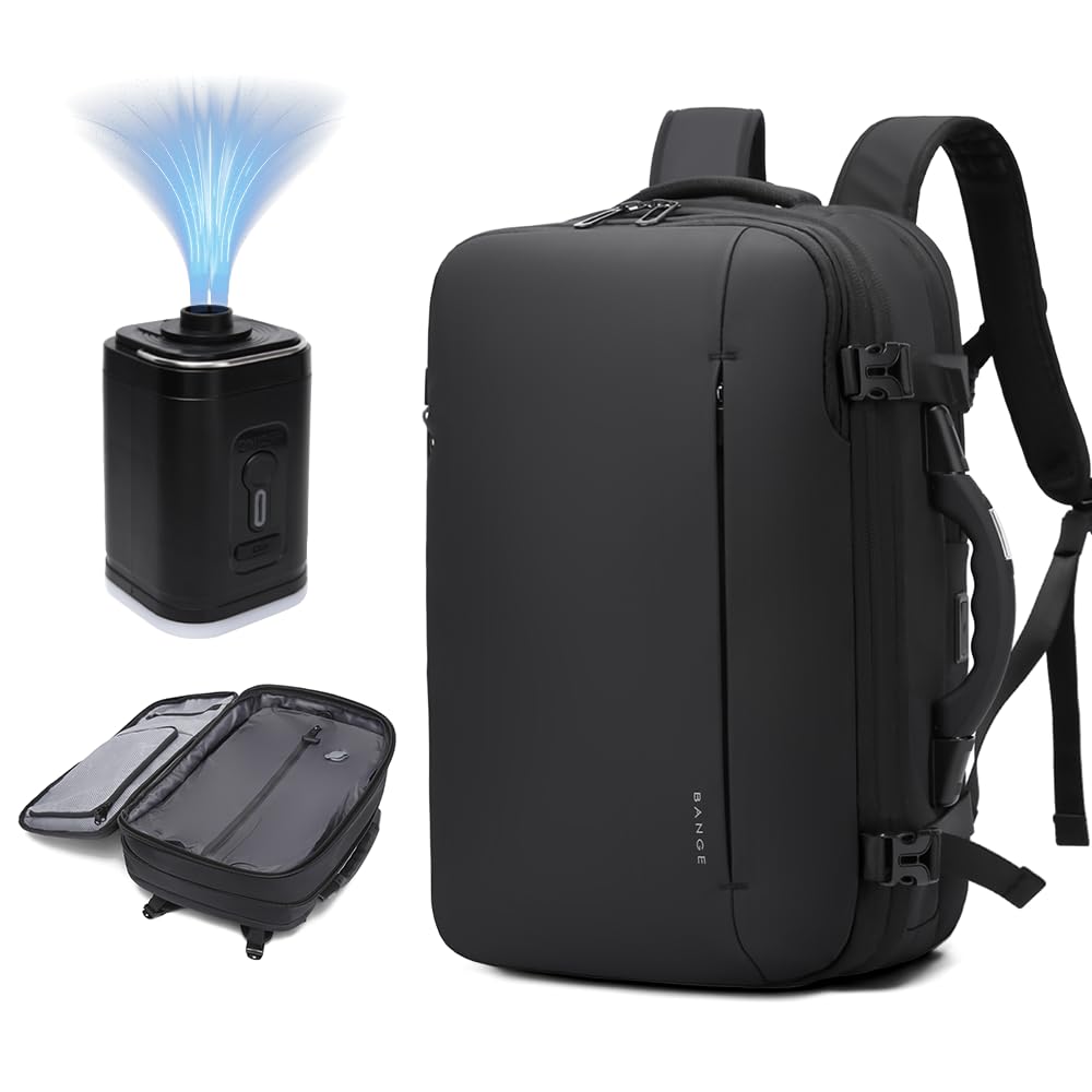 BANGE Airback Backpack with electronic scaleVacuum Compression Travel ...