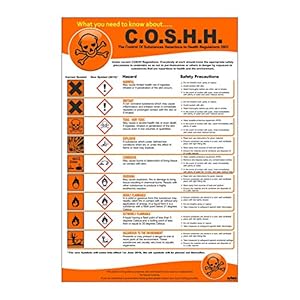 COSHH Poster. The Control of Substances Hazardous to Health Regulations ...