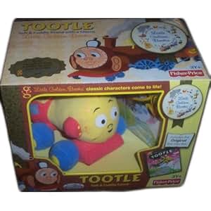 Amazon.com: Fisher Price Little Golden Books Tootle Book, Plush TOOTLE ...