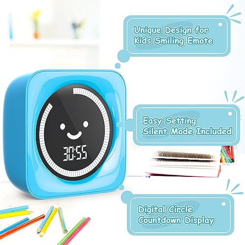 Sonneten Visual Timer for Kids, 99 Minute Digital Cute Kids Visual ...