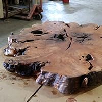 Amazon.com: Thick Rainbow Poplar Live Edge Slab Dining or Conference ...