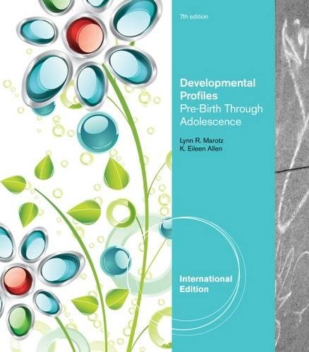 Developmental Profiles: Pre-Birth Through Adolescence, International ...