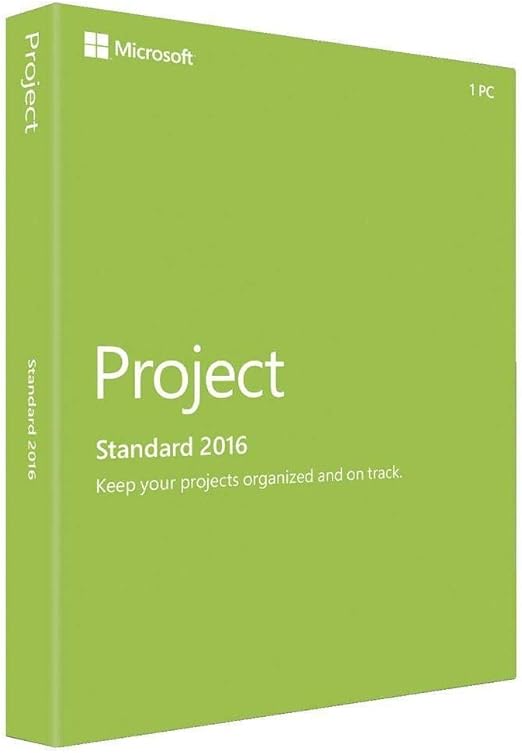 Microsoft Project Standard 2016 Win English 1 License Medialess (PC ...