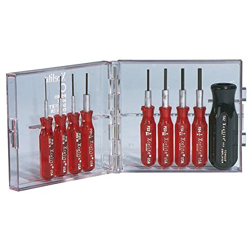 Compact Hex Socket Screwdriver Set, 9pc Standard Inch, with Carrying ...