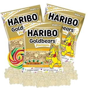Amazon.com : Limited Edition 100 Year Anniversary Haribo Goldbears ...