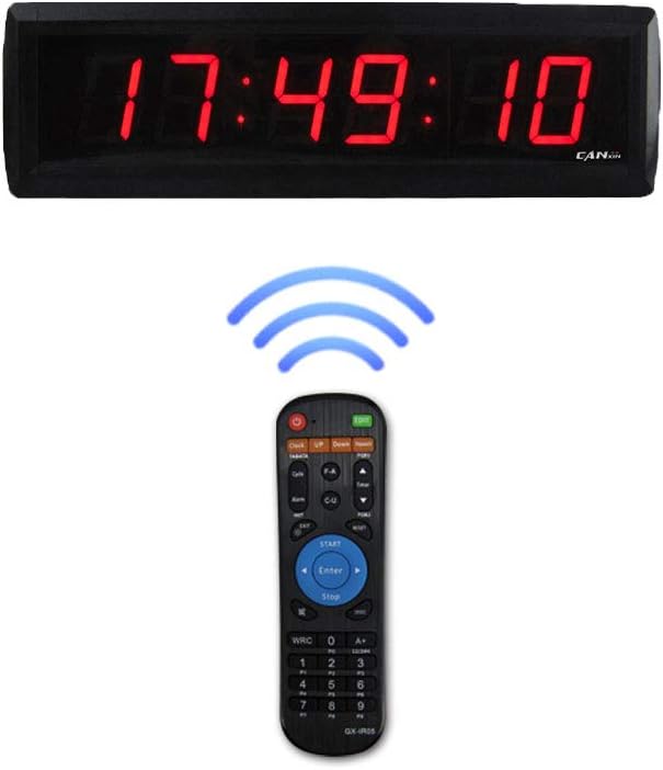 GAN XIN 1.8 Inches 6 Digits LED Clock Custom 7 Segment Led Display for 12/24H Real Timer Clock ...