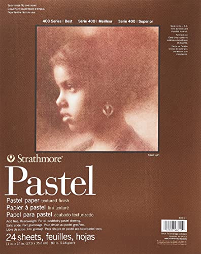 Strathmore 400 Series Pastel Pad, Assorted Colors, 11"x14" Glue Bound ...