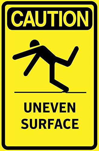 Caution Uneven Surface Sign: Amazon.com: Industrial & Scientific