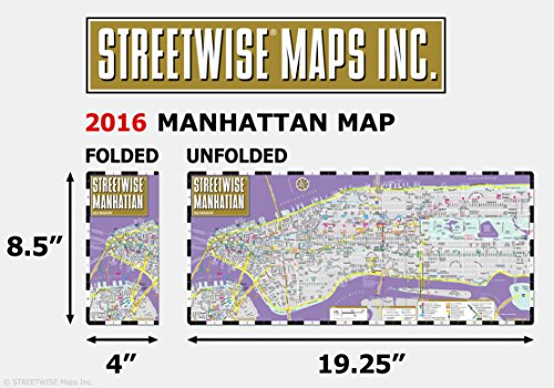 Streetwise Manhattan Map - Laminated City Street Map of - Want It All
