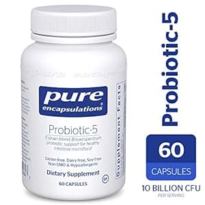 Amazon.com: Pure Encapsulations - Probiotic-5 - Dairy and Soy Free ...