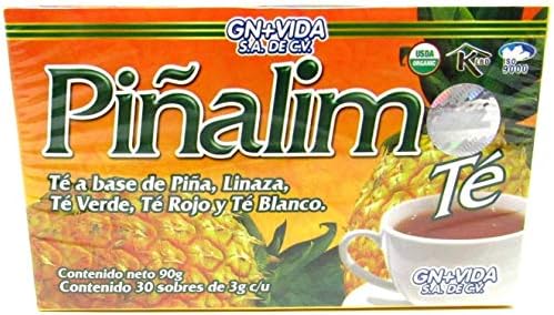 SmileMore Pinalim Tea/Te de Pinalim Mexican Version- Pineapple, Flax ...