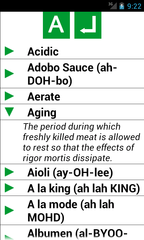 Kitchen Dictionary:Amazon.com:Appstore for Android