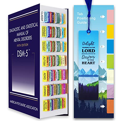 Index Tabs for DSM-5, 96 Diagnostic and Statistical Manual of Mmental ...