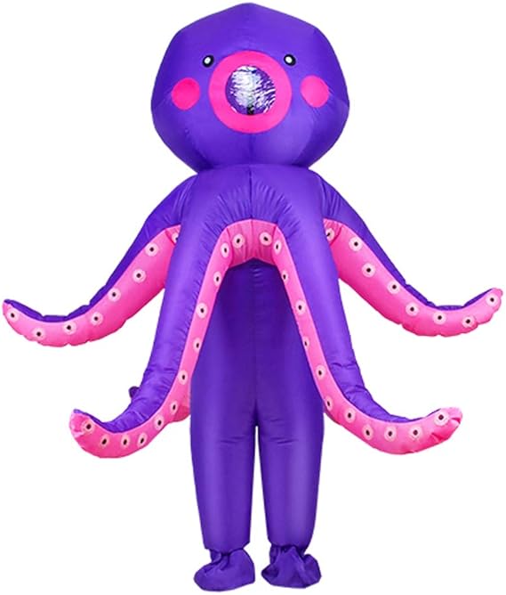 Aiqing Disfraz Inflable de Pulpo para Adulto, Mono Inflable de ...