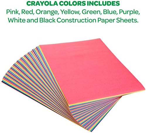 Crayola Construction Paper, Assorted Colors, 96 Count – starkidslearn.com