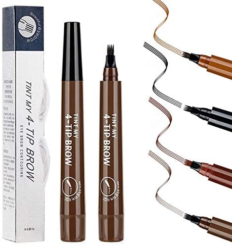 2PCS Dark Brown Eyebrow Pencil Microblading Eyebrow Pen Tat Brow Pen ...