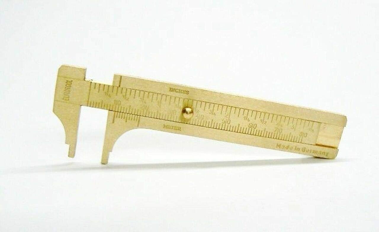 Notched Jaws Jewellery & Watch Brass Calipers Gauge 80 mm 3″ Sliding ...