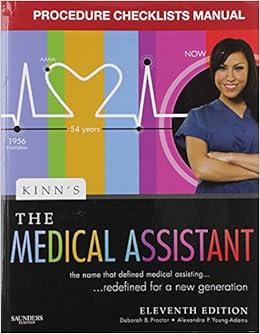 Kinn's The Medical Assistant - Study Guide and Procedure Checklist ...