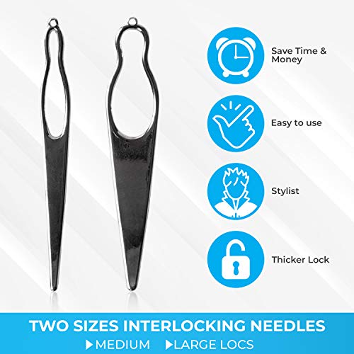 Starter Locs Kit - 1 Hair Sponge, 2 Dreadlock Crochet Hooks, 2 ...