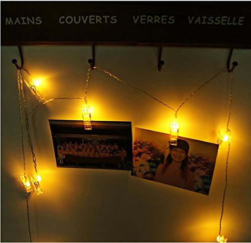 Lichterkette von LED Foto-Klammer, Perfekt für Aufhängen von Bildern ...