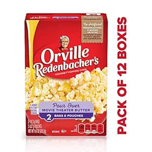 Orville Redenbacher's Gourmet Popping Corn, Pour Over Movie Theater ...