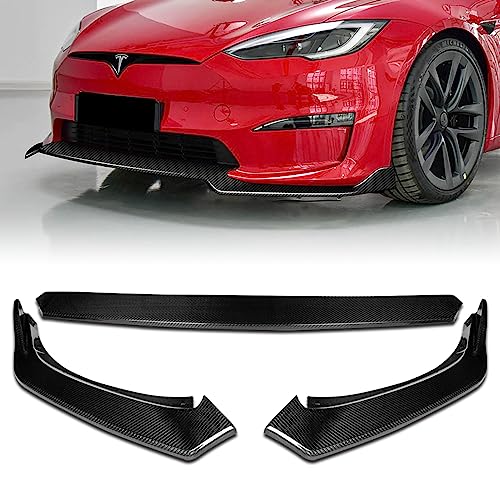 Q1-TECH, Front Bumper Lip fit for Compatible with 2021-2024 Tesla Model ...