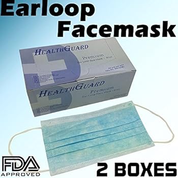 Amazon.com: Yamde 50 Pcs Disposable Earloop Face Masks Germ Dust ...