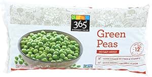 365 Everyday Value, Green Peas, No Salt Added, 32 oz, (Frozen): Amazon ...