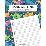 Handwriting Practice Paper: Sky line Plane line Grass line and Worm ...