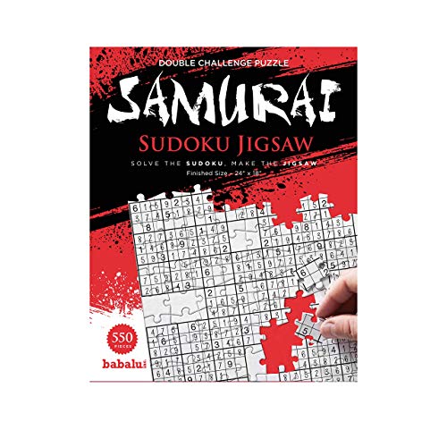 Dual Challenge Sudoku Crossword Jigsaw Puzzle - 550 Piece 2-in-1 Puzzle ...