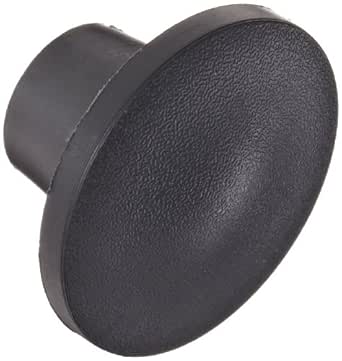 DimcoGray Black Thermoplastic Push-Pull Knob Female, Brass Insert: 1/4-20" Thread x 7/16" Depth ...