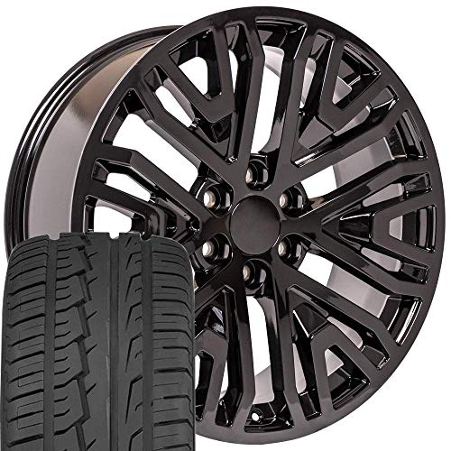 OE Wheels LLC 22 inch Rims Fit Pre-2019 Silverado Sierra Pre-2021 Tahoe Suburban Yukon Escalade ...