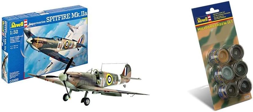 Revell 03986 Supermarine SPITFIRE Mk Model Kit & 32340 Military Colour ...