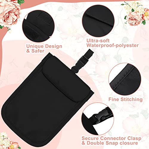 2 Pieces Travel Bra Wallet for Women Hidden Undercover Travel Bra Pouch ...