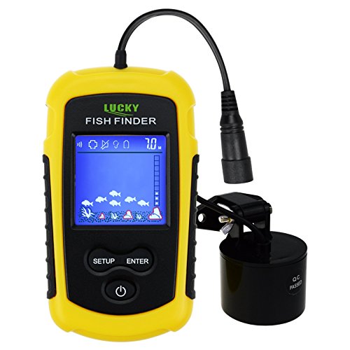 Lucky Portable Fish Finder Wireless Sonar Sensor Transducer