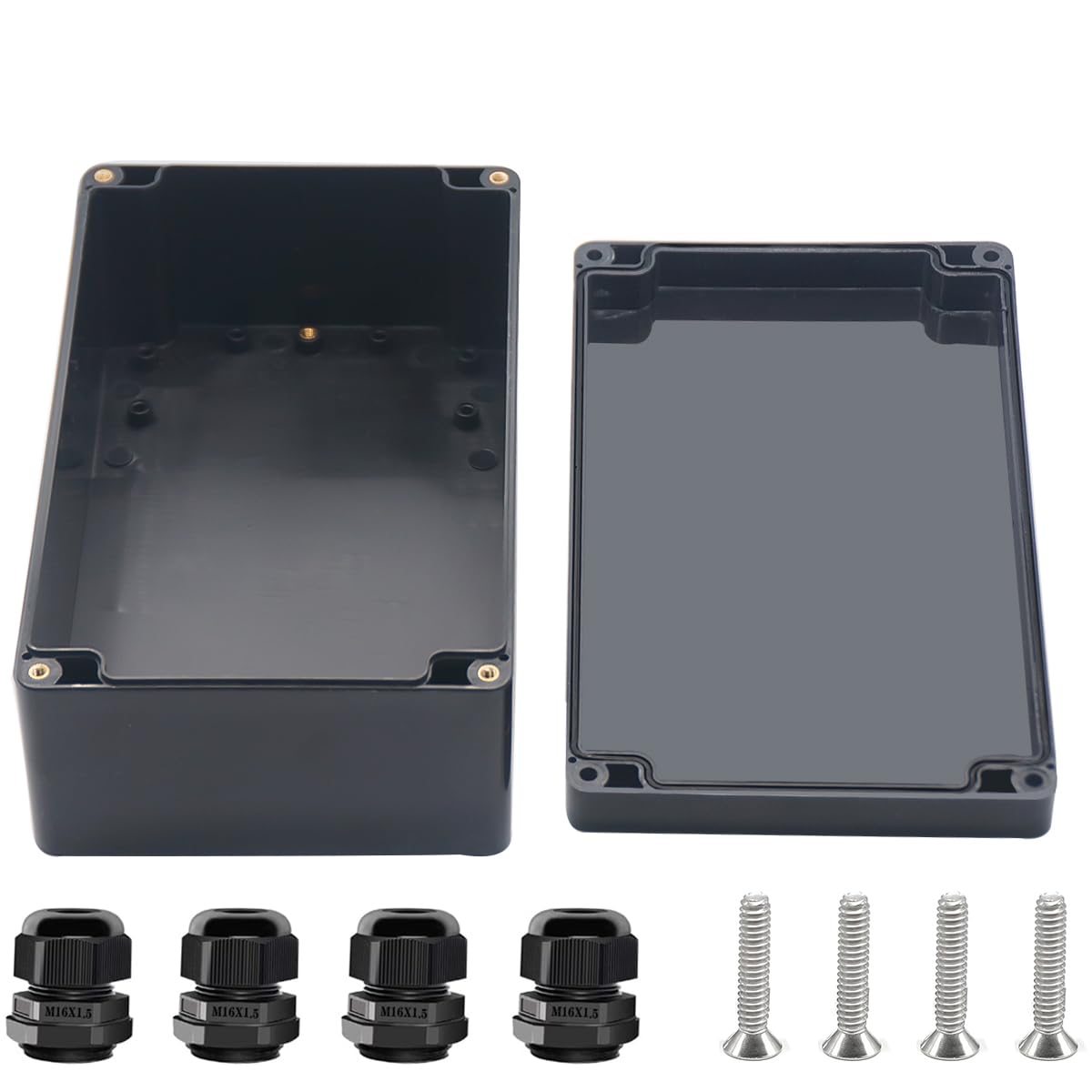 Otdorpatio Project Box ABS Black Electrical Boxes IP67 Outdoor ...