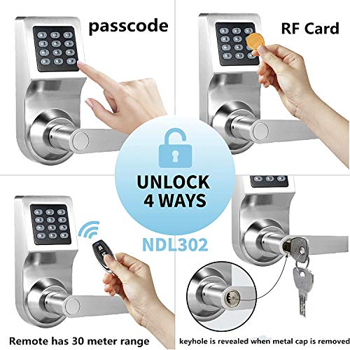 Keyless Entry Door Lock with Keypads for Homes Offices Hotels, Smart ...