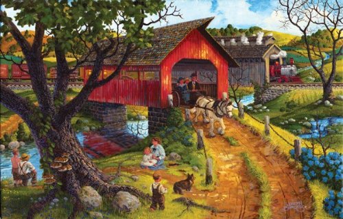Covered Bridge Jigsaw Puzzles | Jigsaw Puzzles For Adults
