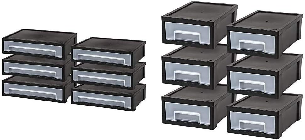 Amazon.com: IRIS Large Desktop Stacking Drawer, 6 Pack with IRIS Small ...