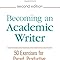 Amazon.com: Becoming an Academic Writer: 50 Exercises for Paced ...