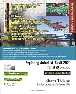 Exploring Autodesk Revit 2021 for MEP, 7th Edition: Prof. Sham Tickoo Purdue Univ., Technologies ...