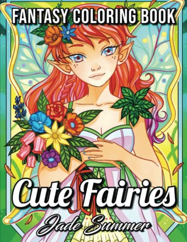 Amazon.com: Cute Fairies: An Adult Coloring Book with Adorable Fairy ...